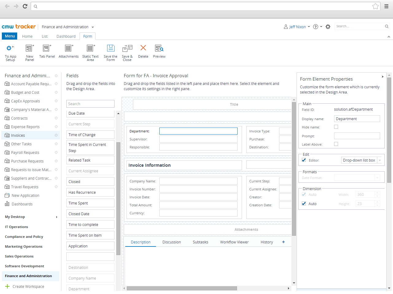 Electronic Forms for Workflow - CMW Lab