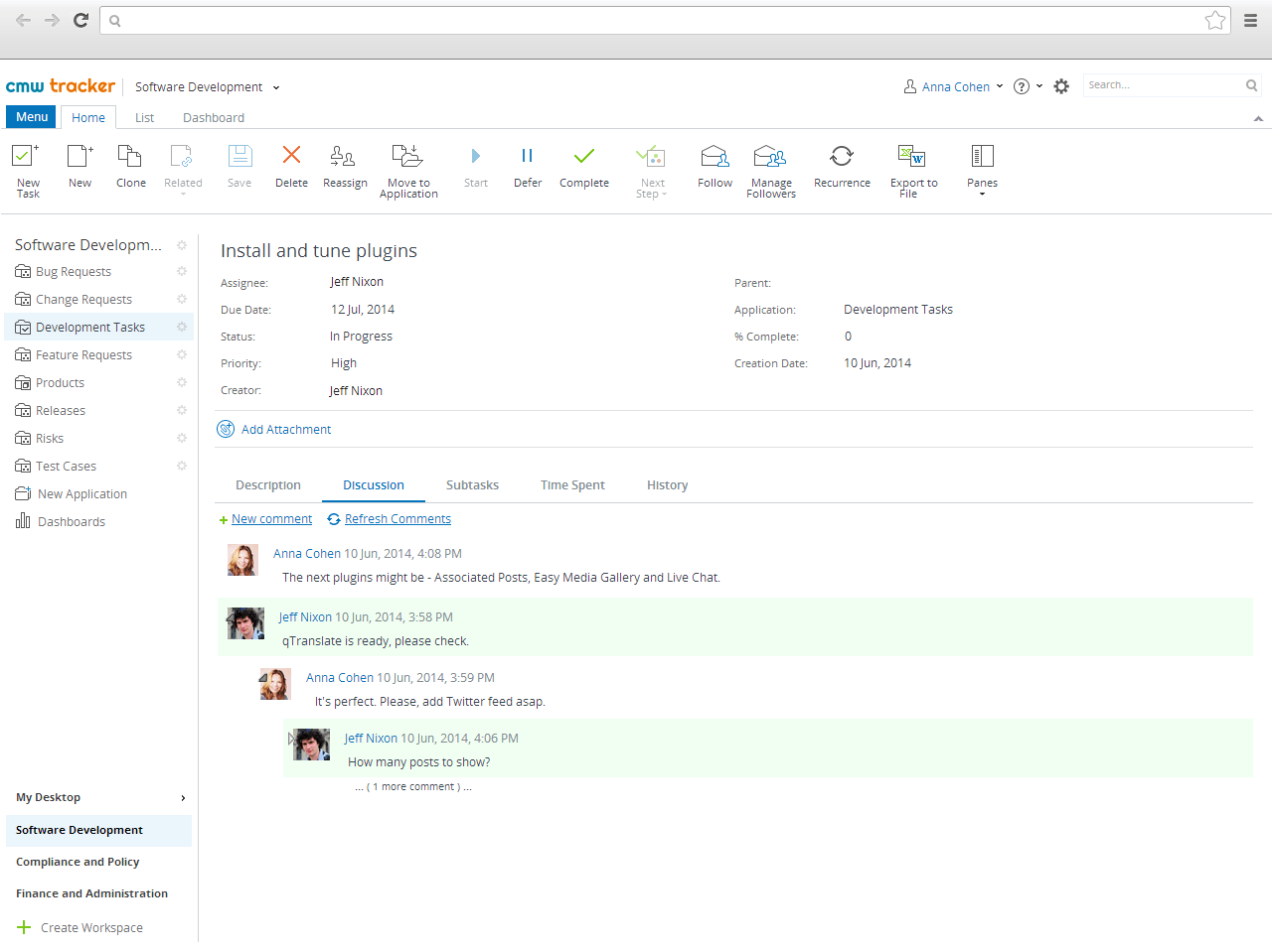 Electronic Forms for Workflow - CMW Lab